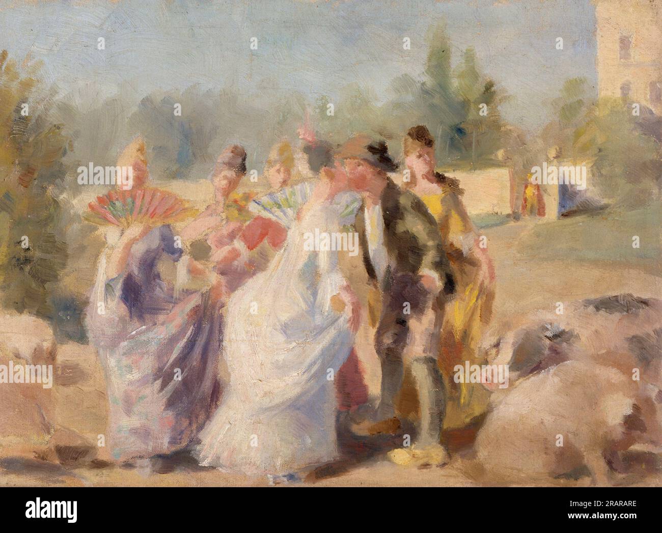 Princess and Swineherd 1890 by Magnus Enckell Stock Photo - Alamy