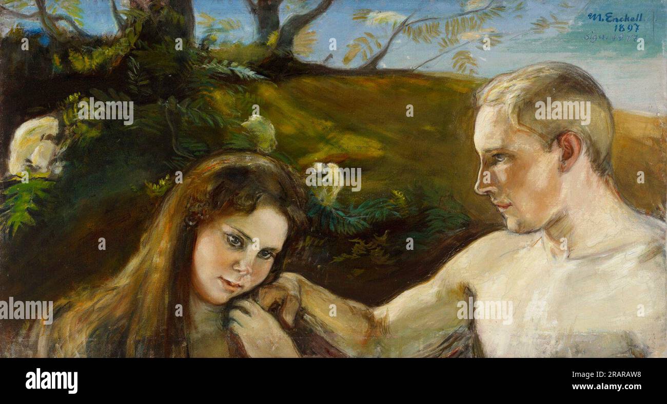 Adam and Eve by Magnus Enckell Stock Photo - Alamy