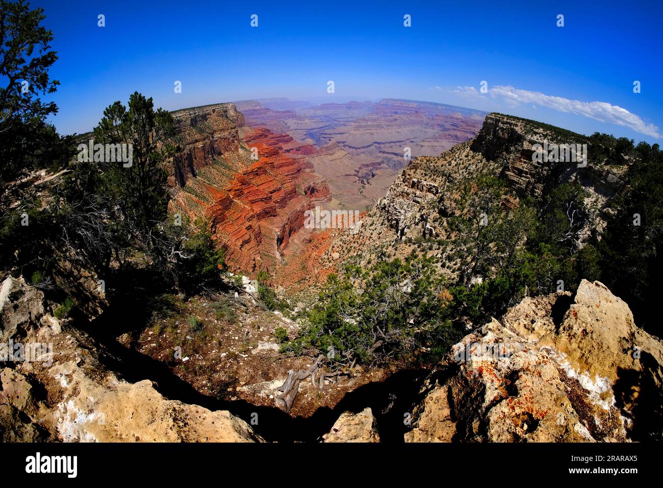 Grand Canyon in Arizona in the USA with amazing views of red rock ...