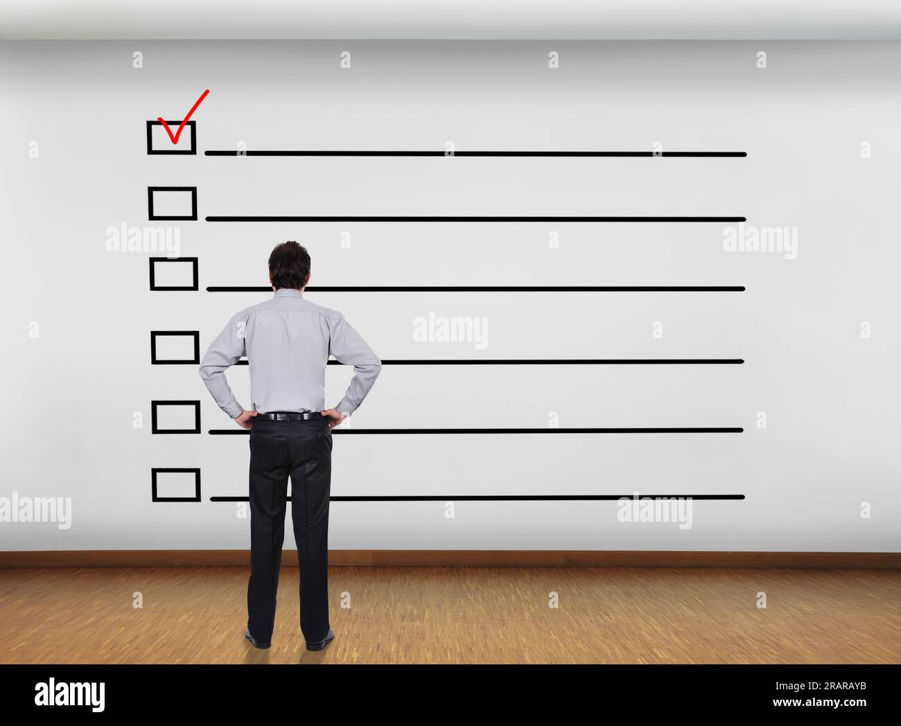 Work checklist hi-res stock photography and images - Alamy