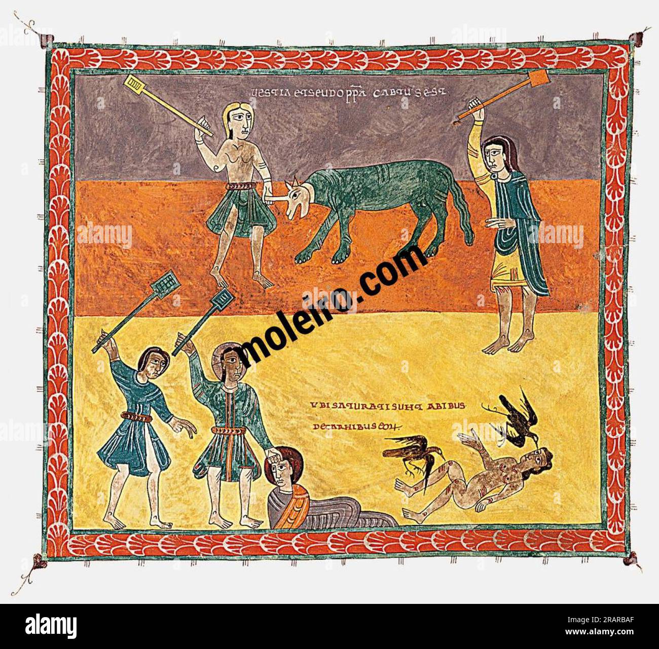 The triumph of the rider over the beast 975 by Ende Stock Photo - Alamy