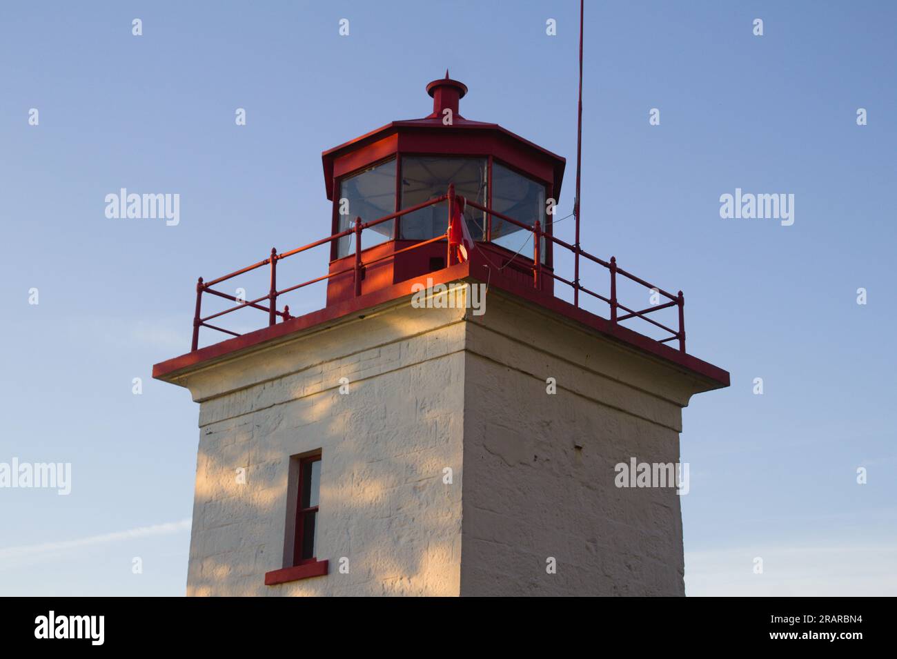 Goderich historical lighthouse at sunset Stock Photo - Alamy