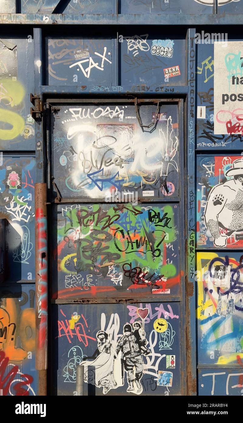 AMSTERDAM - MARCH 2: Graffiti on NDSM-werf walls Stock Photo - Alamy