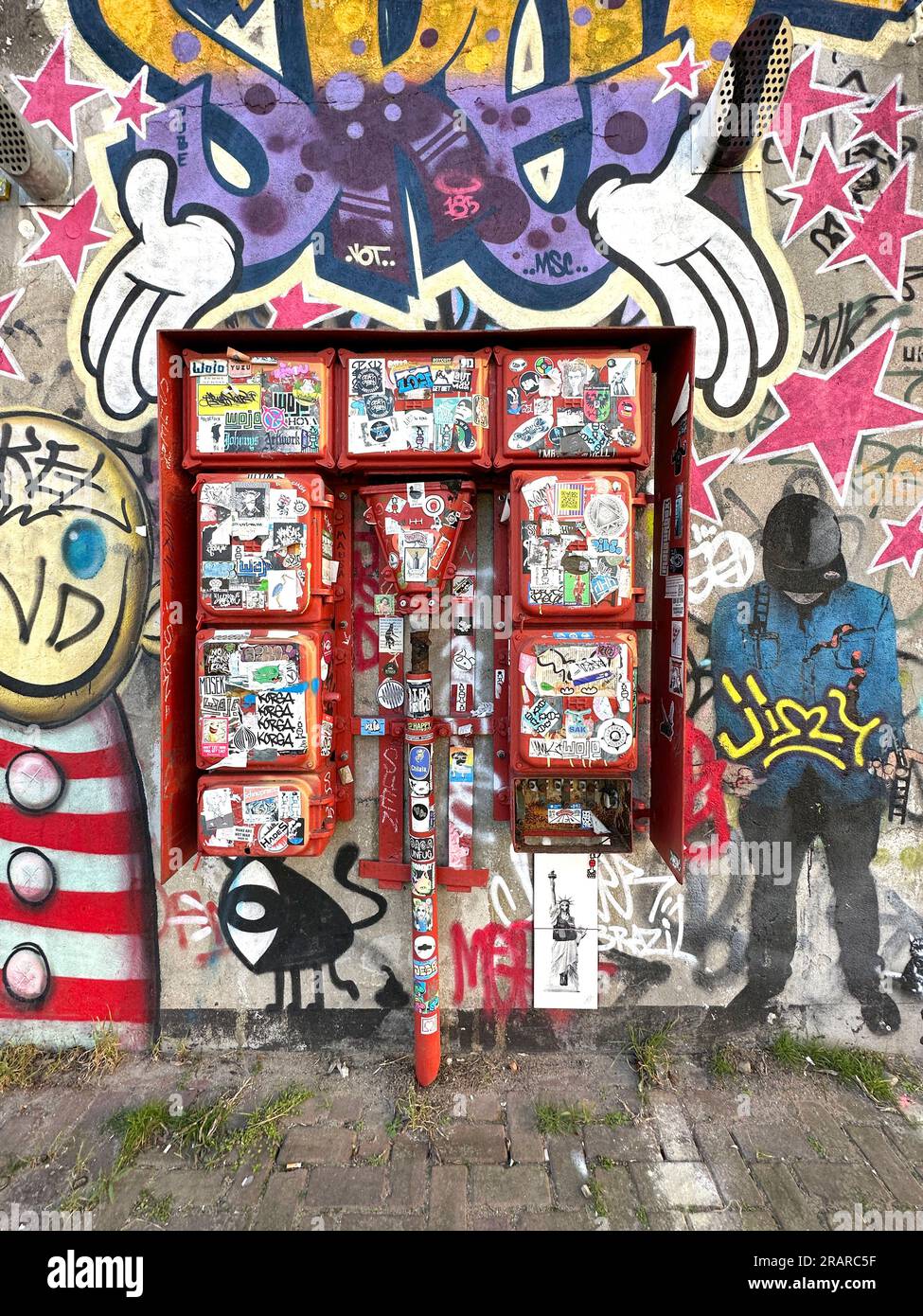 AMSTERDAM - MARCH 2: Graffiti on NDSM-werf walls Stock Photo - Alamy