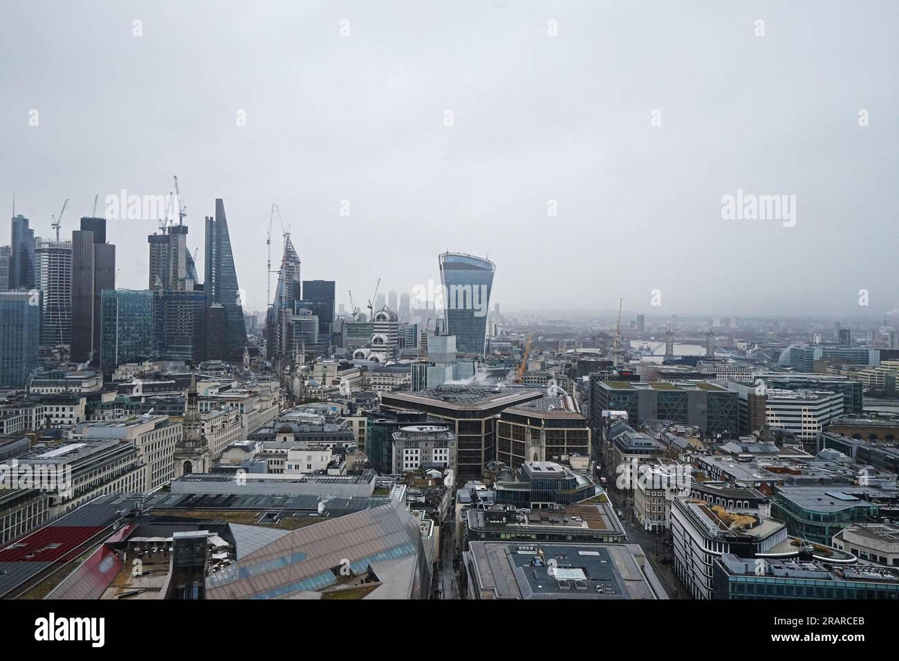 Exterior architecture and design of Top aerial view of London cityscape ...