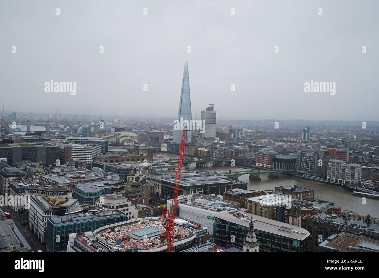 Exterior architecture and design of Top aerial view of London cityscape ...