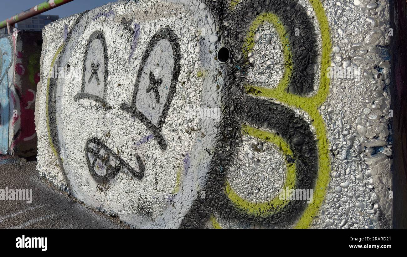 AMSTERDAM - MARCH 2: Graffiti on NDSM-werf walls Stock Photo - Alamy