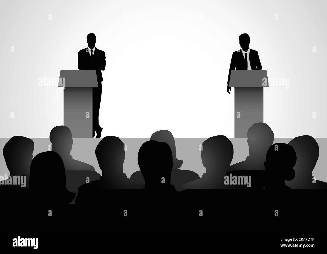 Politician silhouette Stock Vector Images - Alamy