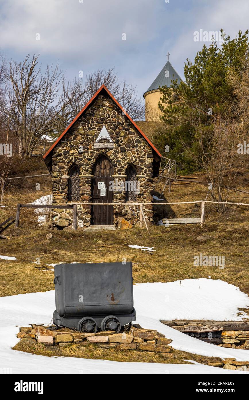 The mining landscape Mednik Hill, UNESCO World Heritage site, part of ...