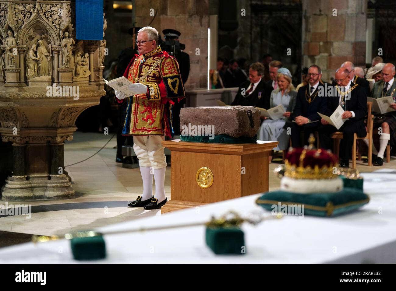 Lord Lyon King of Arms Joseph Morrow and the Stone of Destiny, also ...