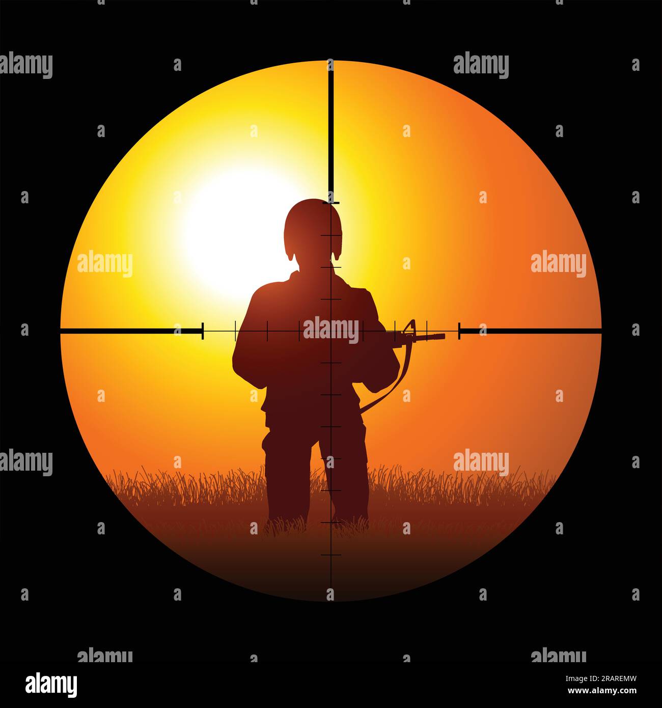 Sniper Soldier Silhouette