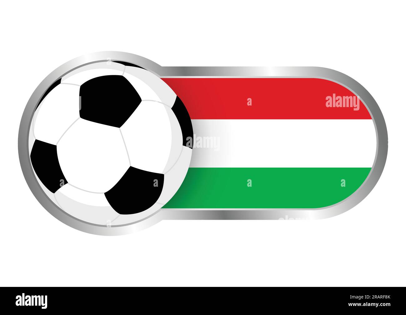 Modern icon for soccer team with Hungary insignia Stock Vector Image ...