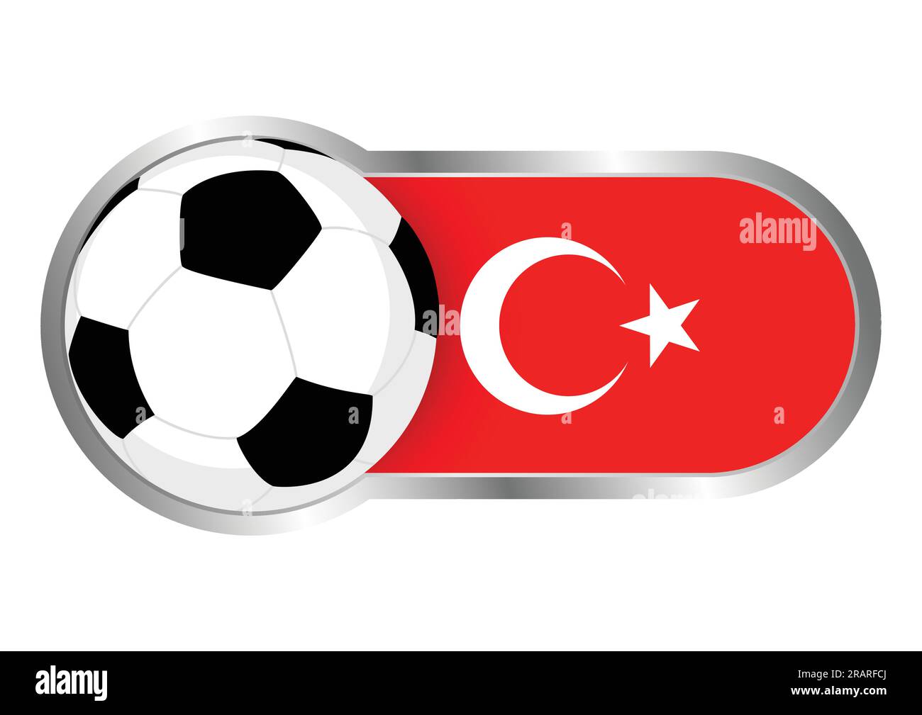 Modern icon for soccer team with Turkey insignia Stock Vector Image ...