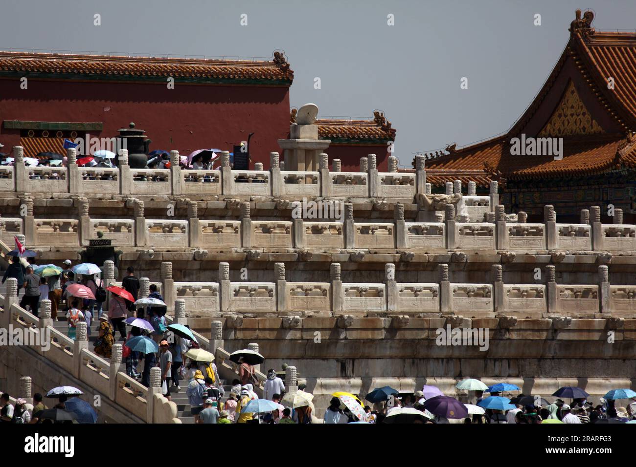 BEIJING, CHINA - JULY 5, 2023 - Tourists brave high temperatures to ...