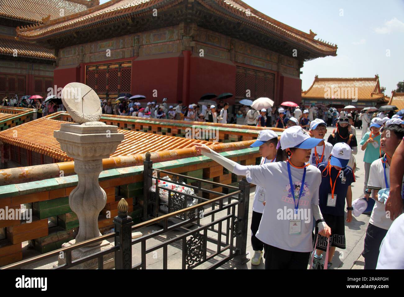 BEIJING, CHINA - JULY 5, 2023 - Tourists brave high temperatures to ...