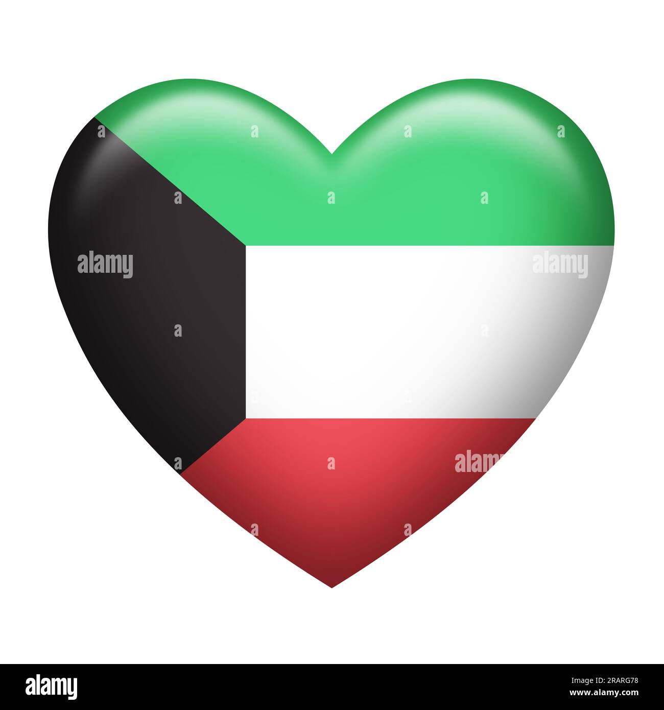 Love kuwait symbol heart flag hi-res stock photography and images - Alamy