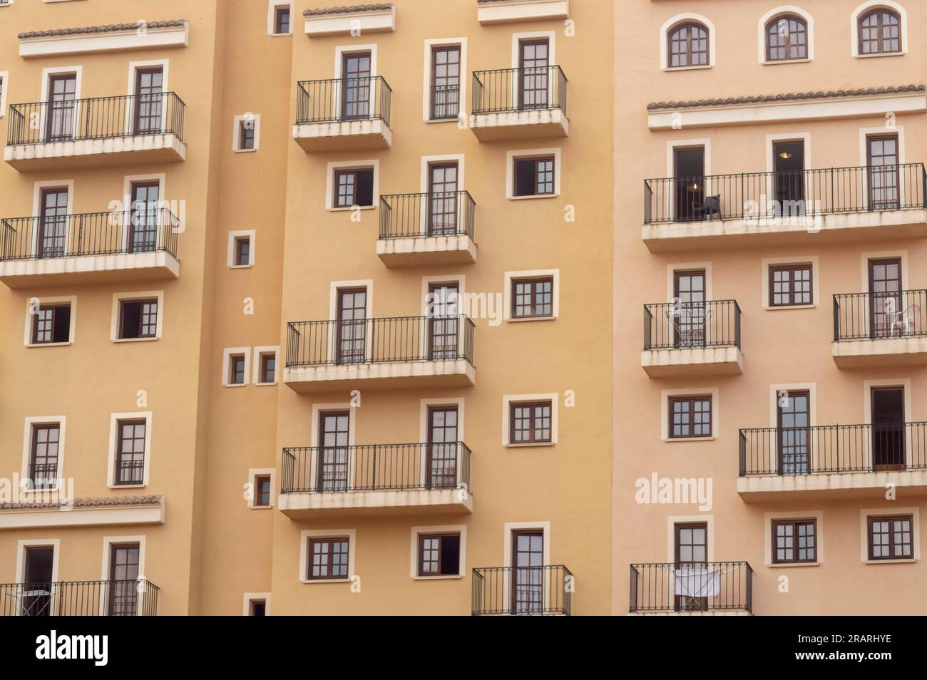 Windows balconies flowers residential hi-res stock photography and ...