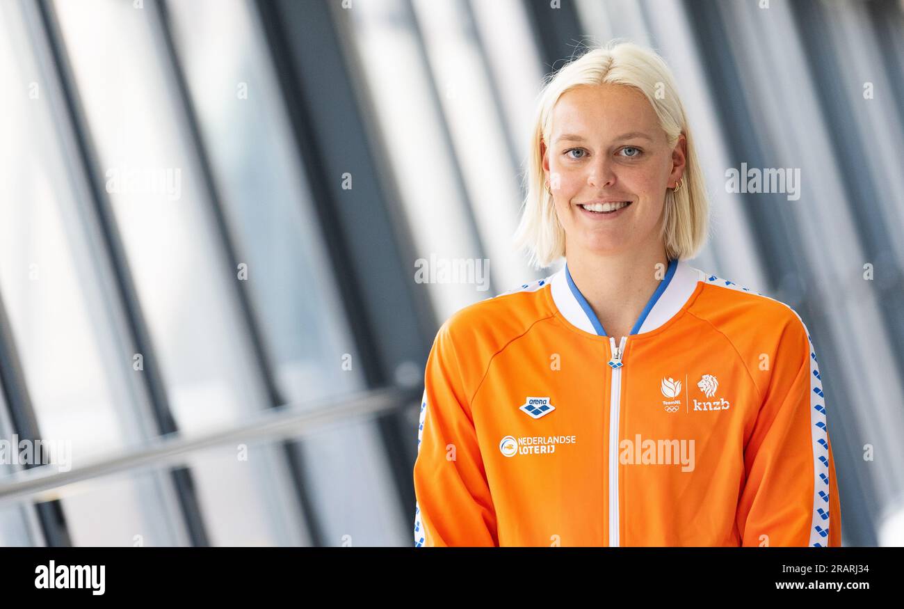 EINDHOVEN - Portrait of Sharon van Rouwendaal. The open water swimmer ...