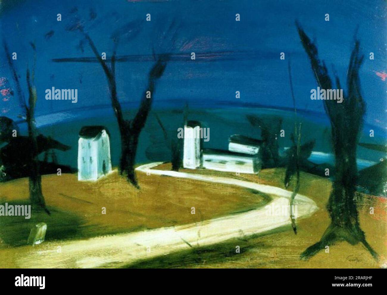 Seaside landscape 1935 by Istvan Farkas Stock Photo - Alamy