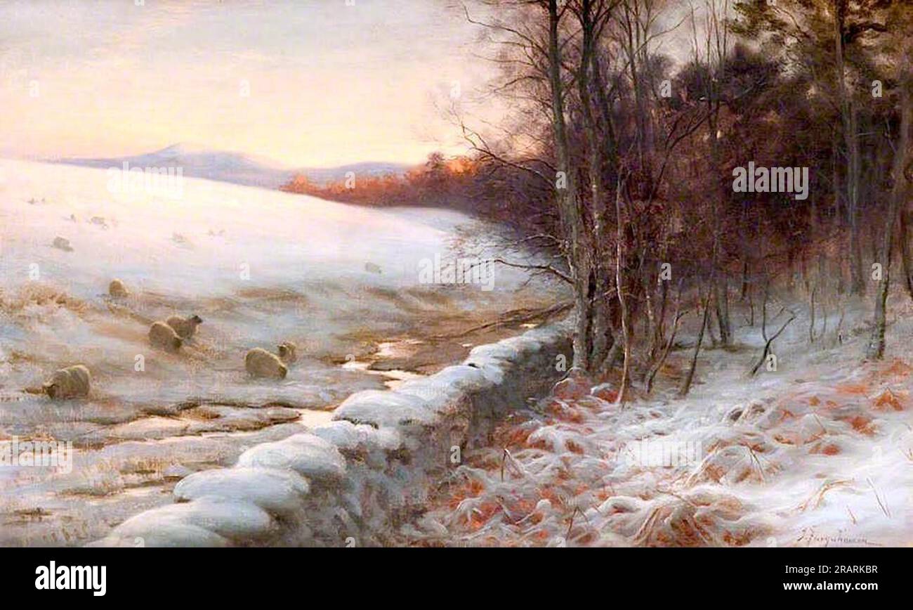 Sheep by Joseph Farquharson Stock Photo - Alamy