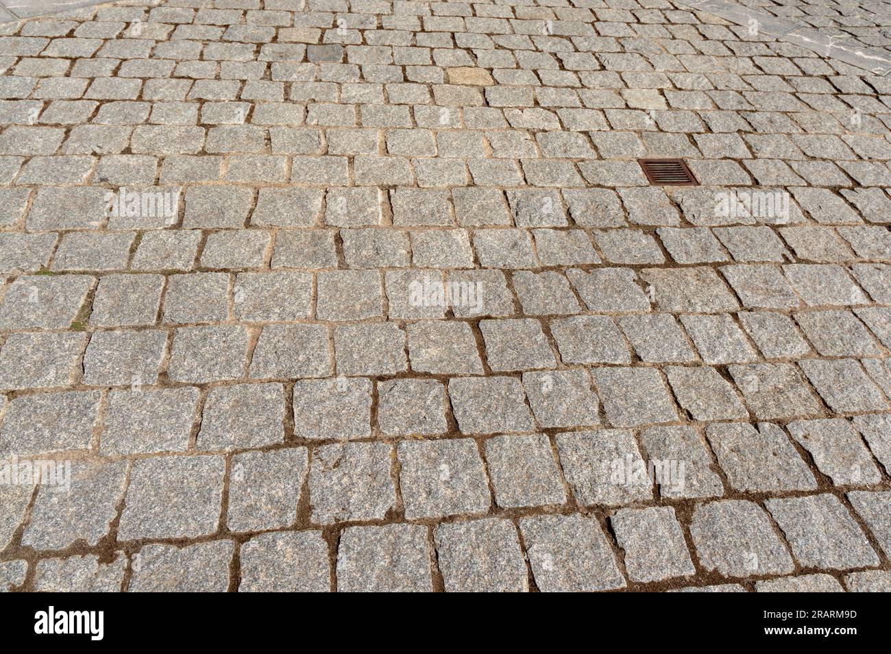 Roman roadway made of embedded stone blocks Stock Photo - Alamy