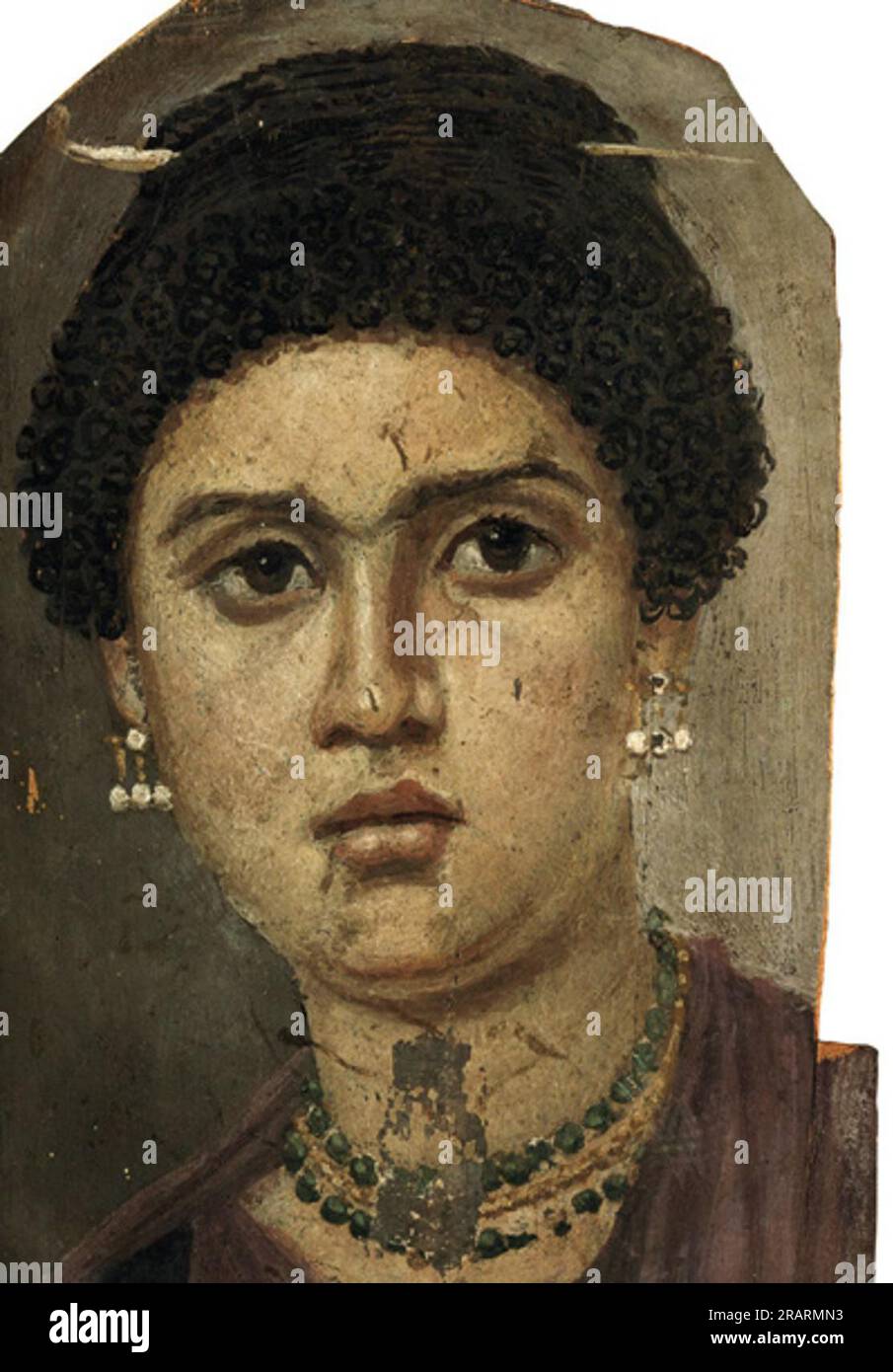 Fayum Mummy Portrait 100 by Fayum portrait Stock Photo - Alamy