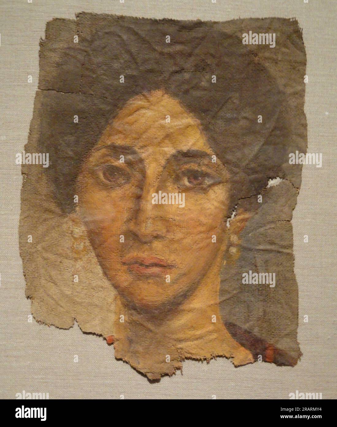 Fayum mummy portrait by Fayum portrait Stock Photo - Alamy