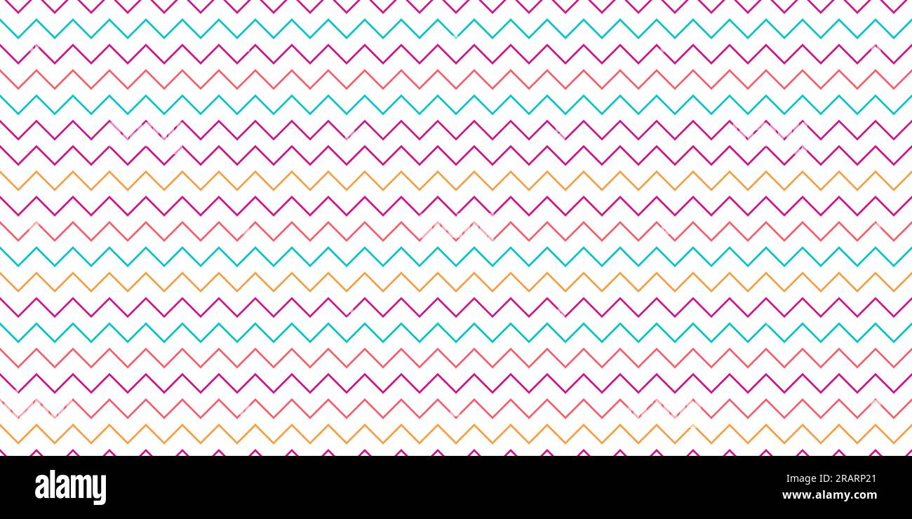Zigzag seamless pattern. Geometric zigzag chevron lines texture. Seamless vector illustration ...