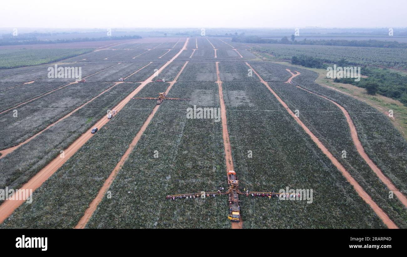 Lampung. 5th July, 2023. This aerial photo taken on July 5, 2023 shows ...