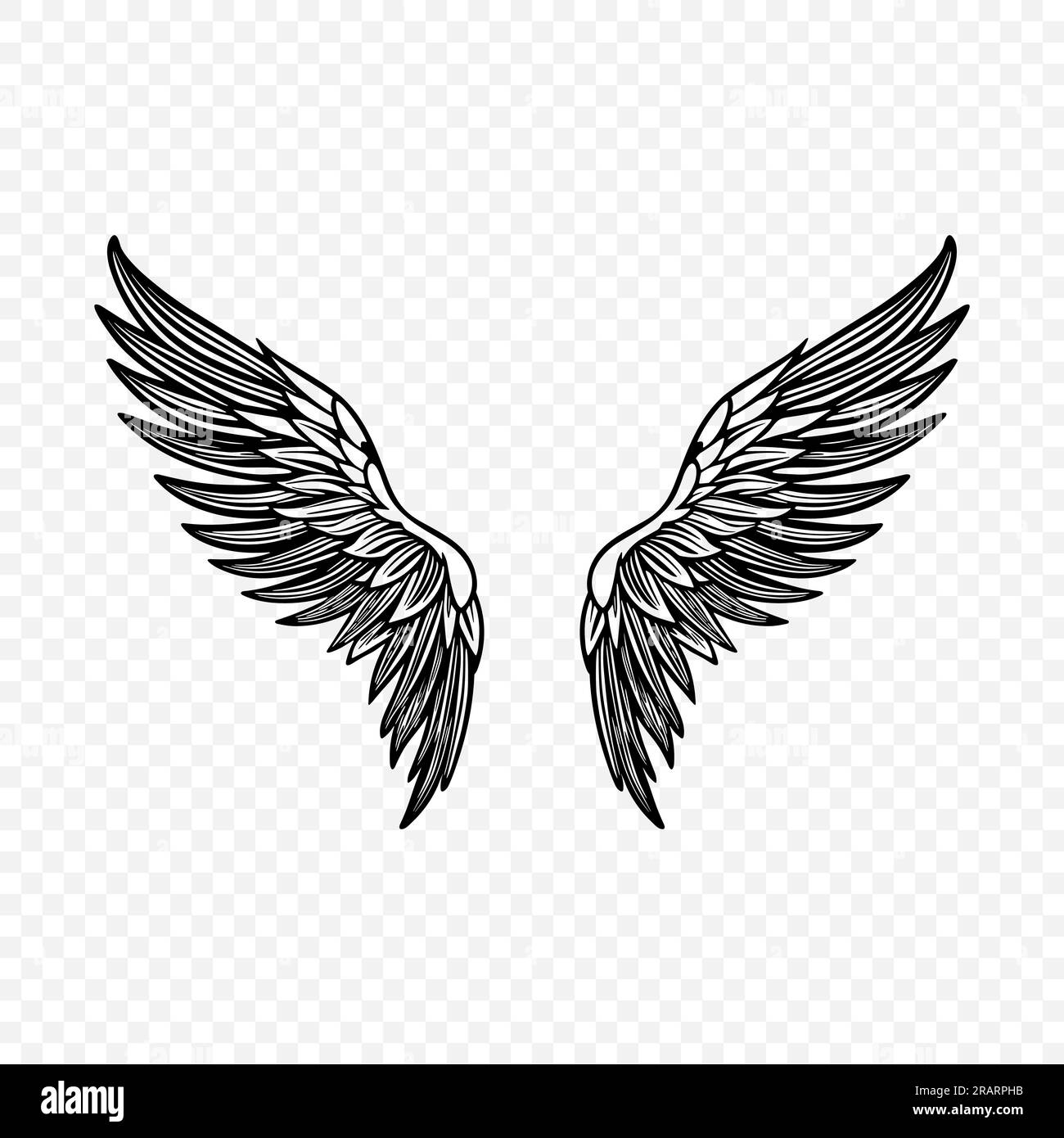 Angel Wing Stencil Printable Inspirational Free Printable