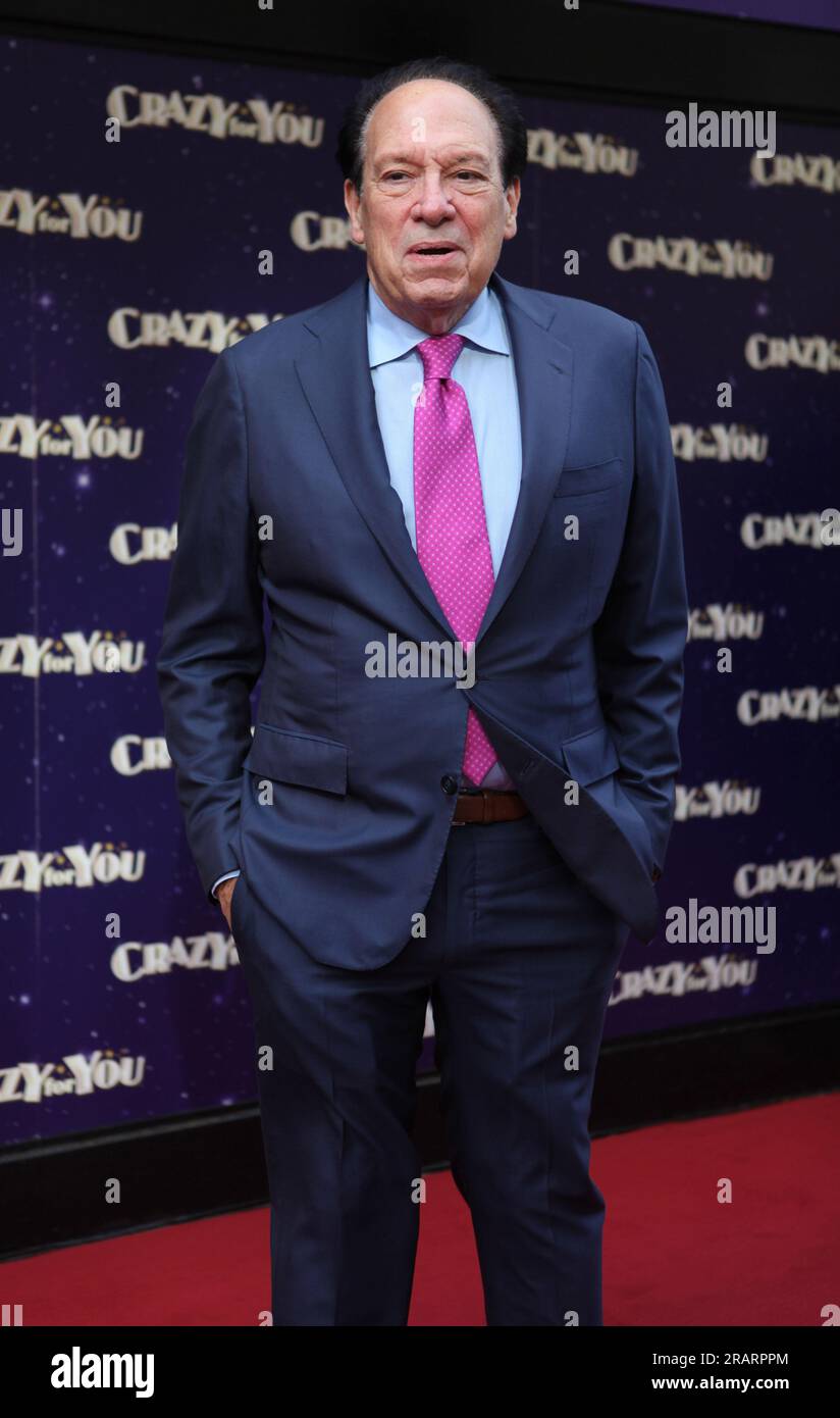 London, UK. Ken Ludwig at the opening night of Crazy For You. Gillian ...