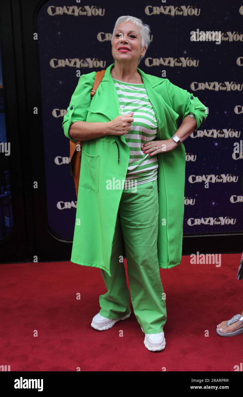 London, UK. Denise Welch at the opening night of Crazy For You. Gillian ...