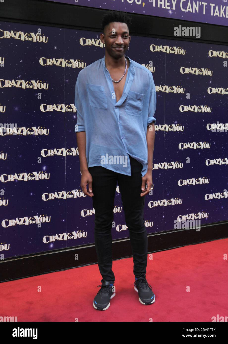 London, UK. Matthew James Morrison at the opening night of Crazy For ...