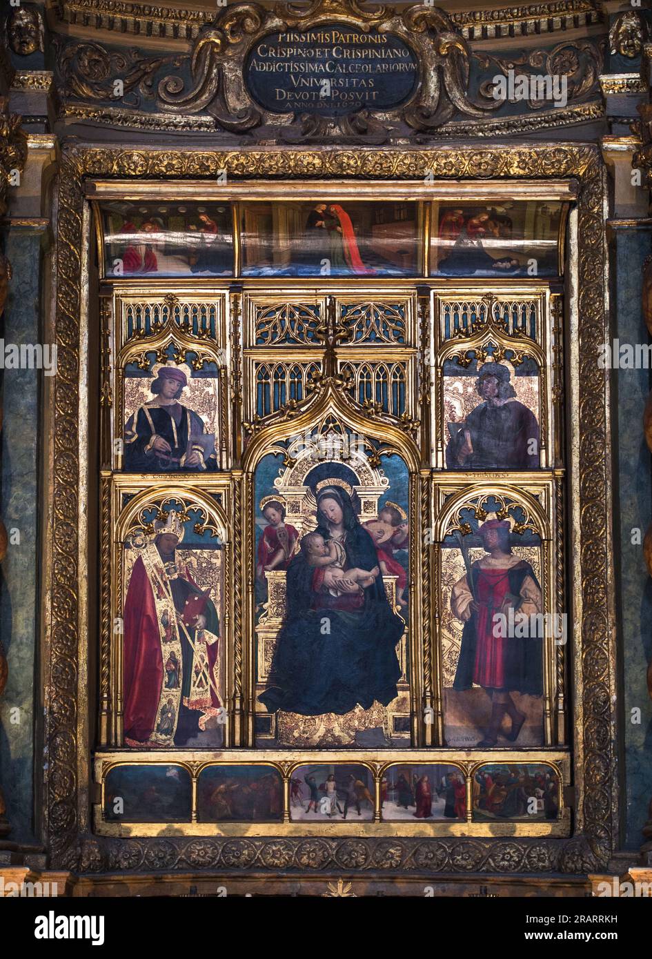 The Polyptych of St. Crispin and Crispiniano by Defendente Ferrari ...