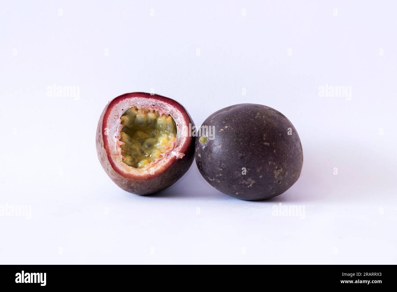 Colombian delicious fruit, gulupa or passiflora pinnatistipula Stock ...