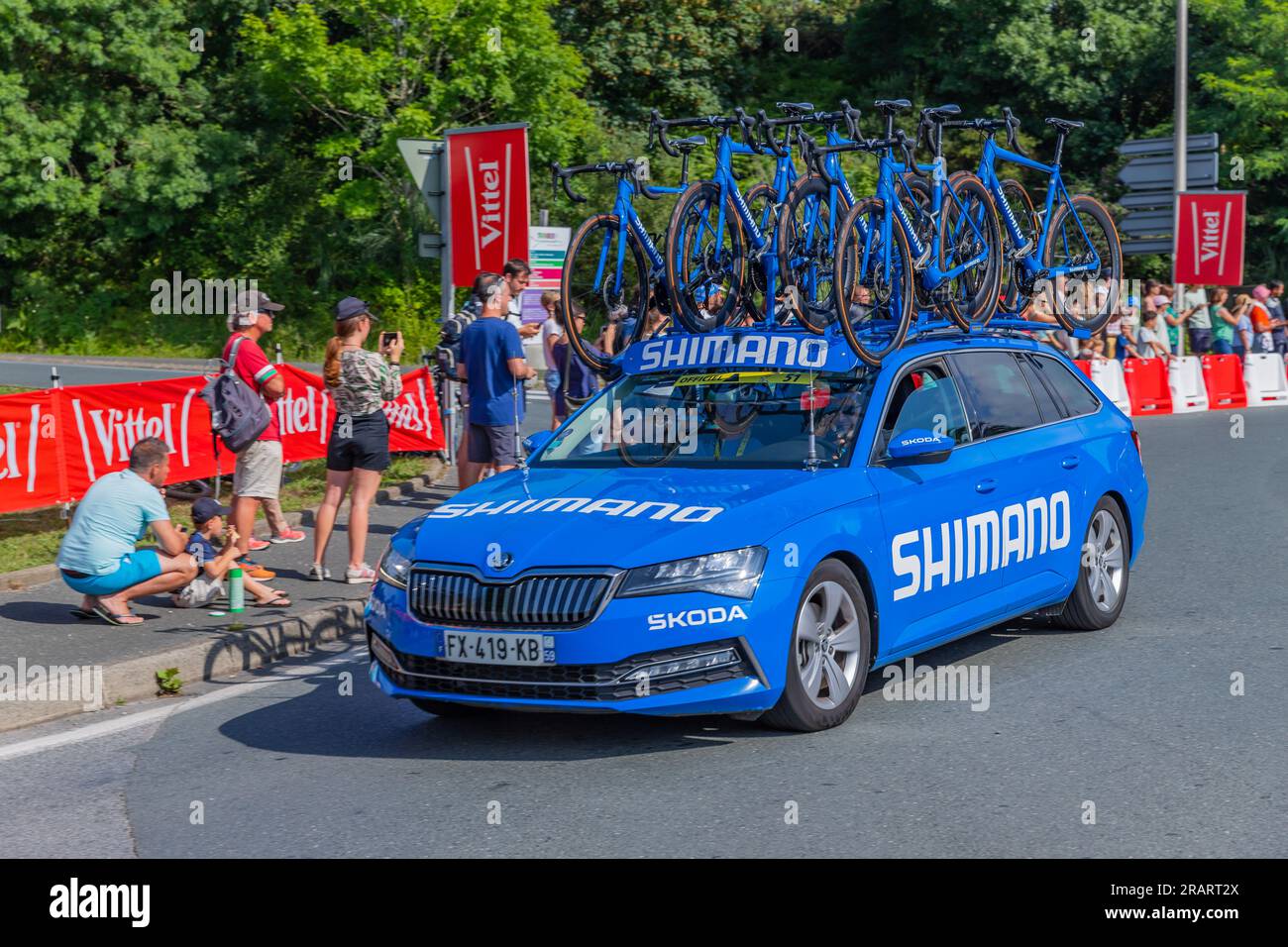 Bayonne, France: 03 July 2023: Caravan car of Tour de France in the 3 ...