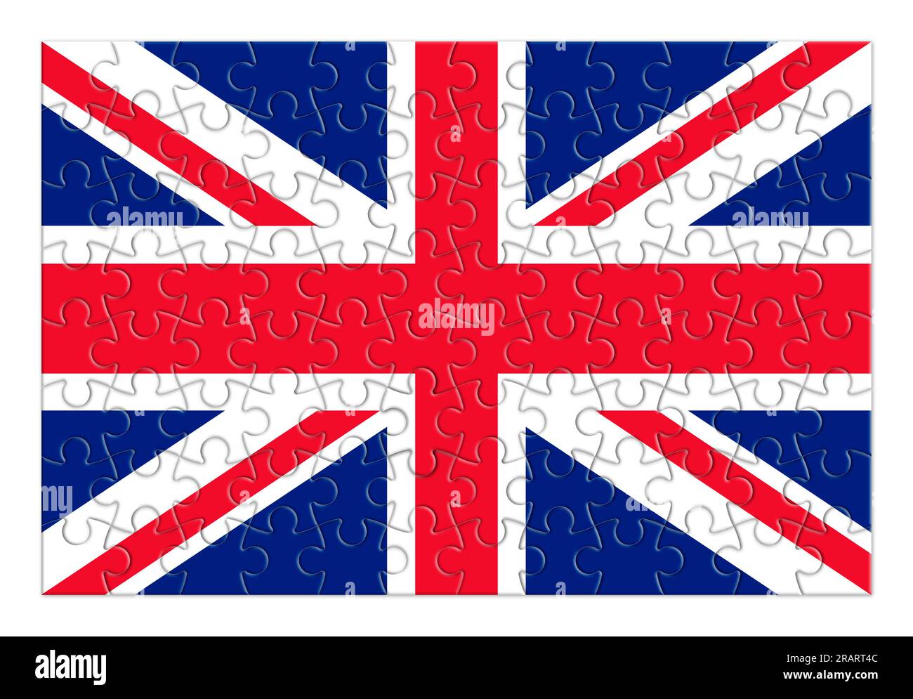 Rebuild england - concept image in puzzle shape Stock Photo - Alamy