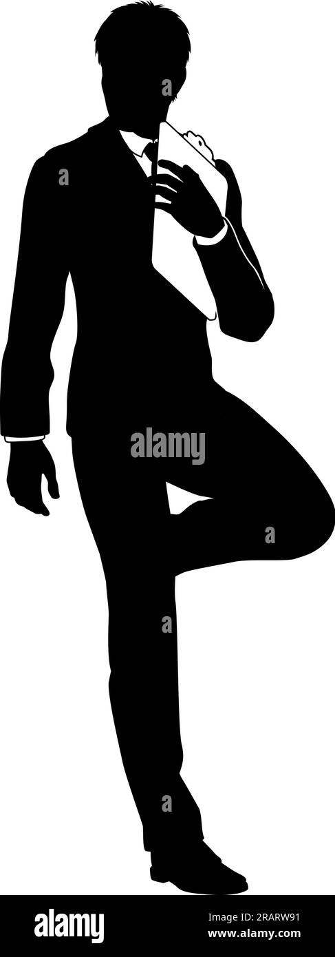 Business People Man With Clipboard Silhouette Stock Vector Image & Art ... Business People Man With Clipboard Silhouette Stock Vector Image & Art ...