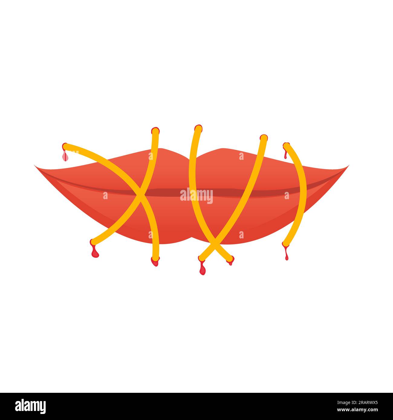 Lip blood Cut Out Stock Images & Pictures - Alamy