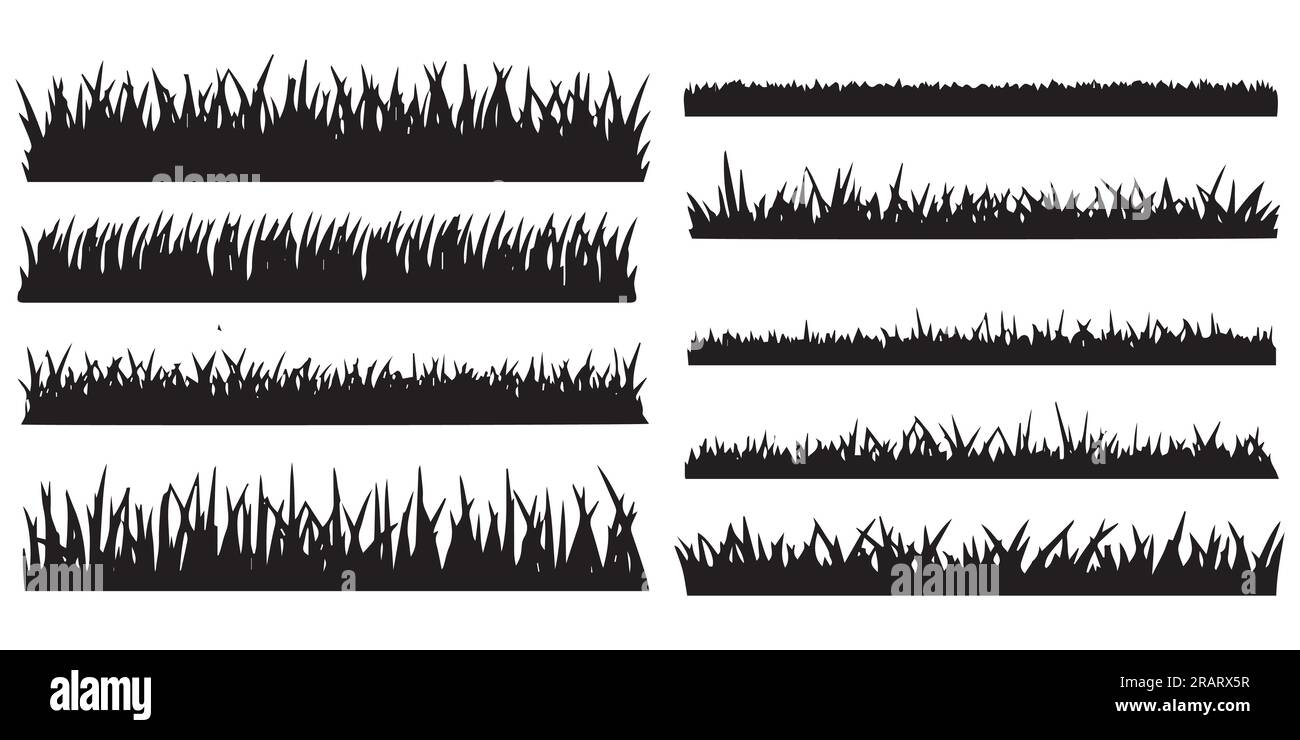 silhouette grass collection. Grass vector Stock Vector Image & Art - Alamy