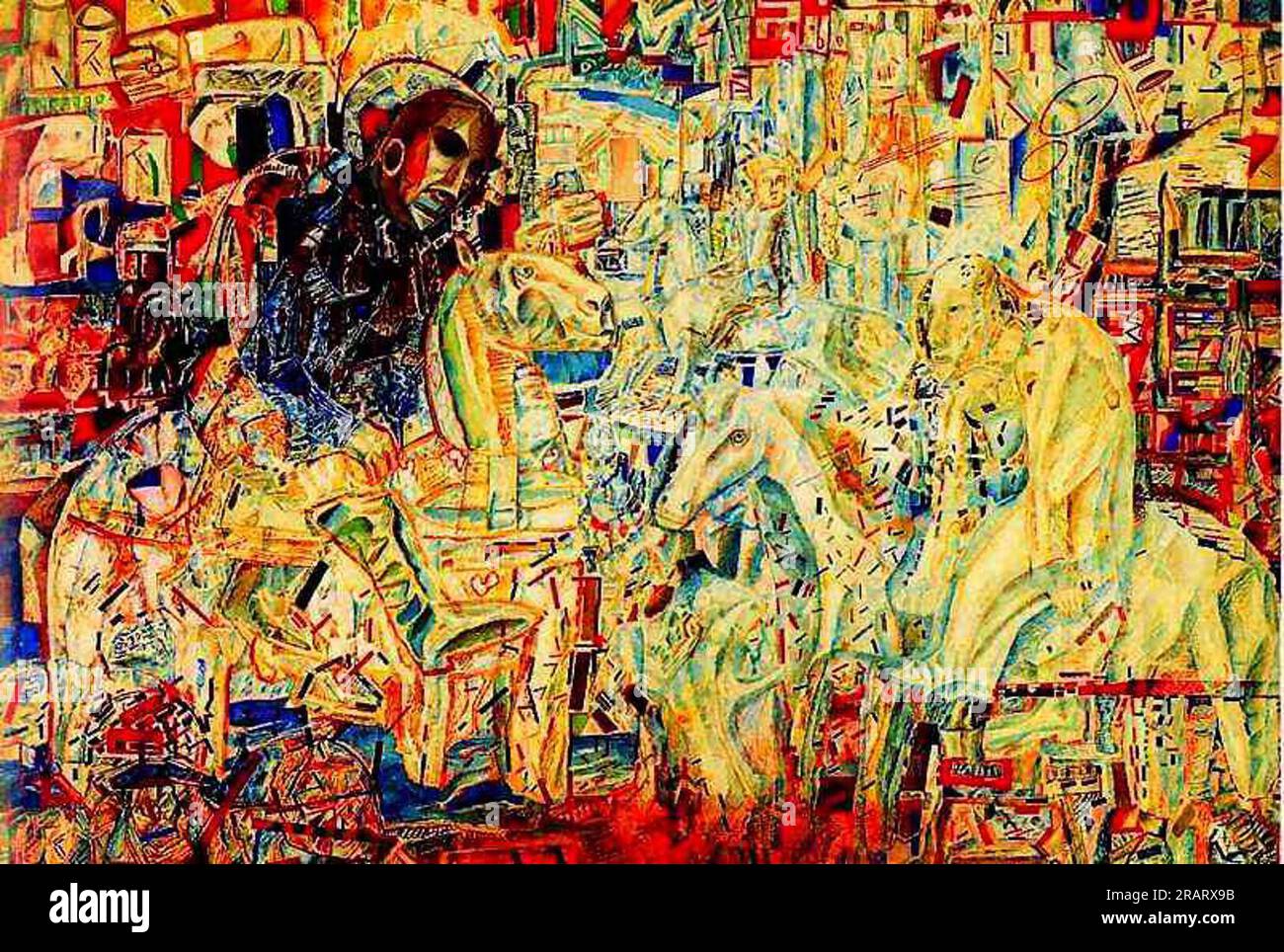 Horsemen 1911 by Pavel Filonov Stock Photo - Alamy