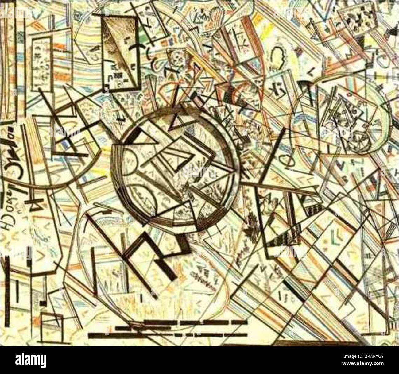 Formula of the Universe 1928 by Pavel Filonov Stock Photo - Alamy