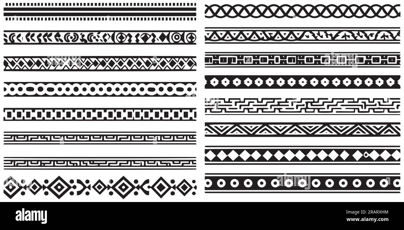 Silhouette border vector design collection Stock Vector Image & Art - Alamy