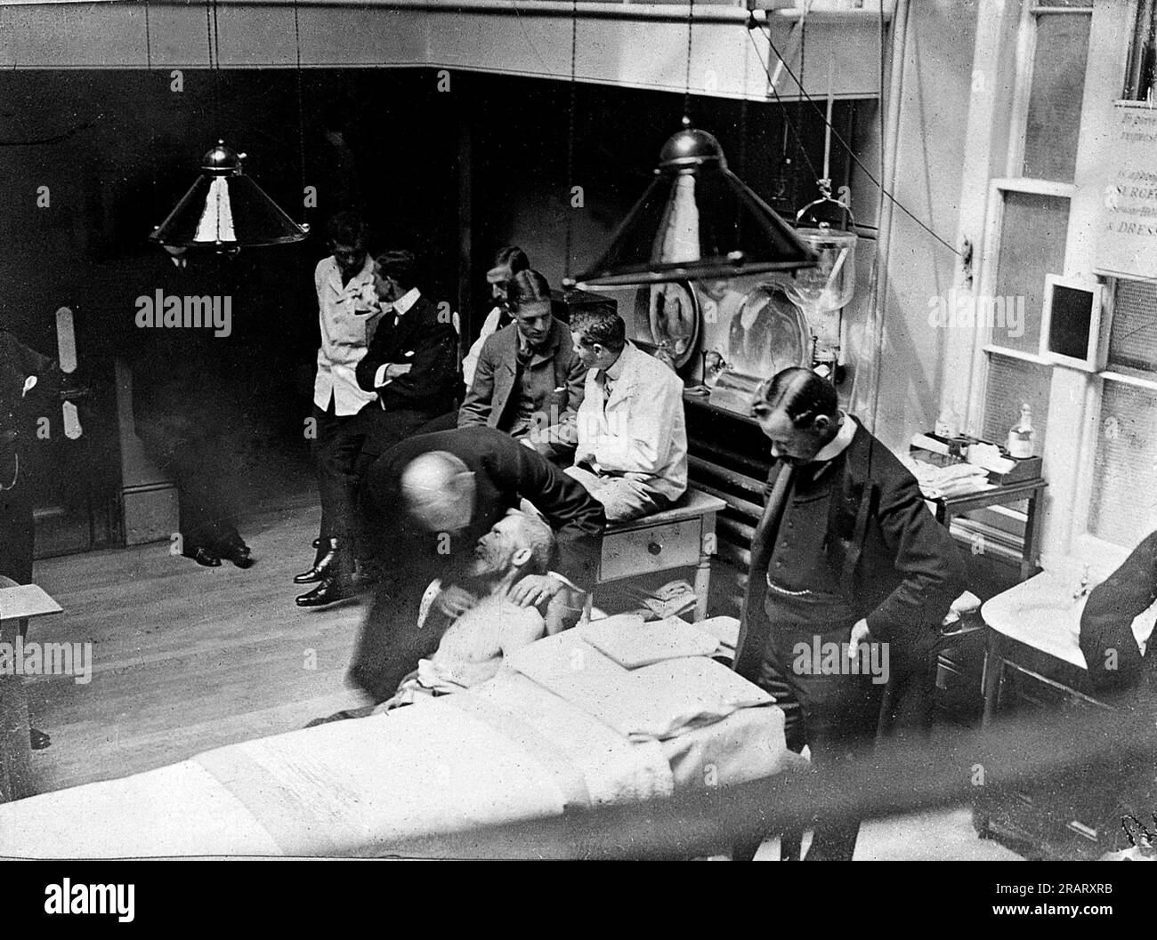 Seeing the doctor Black and White Stock Photos & Images - Alamy