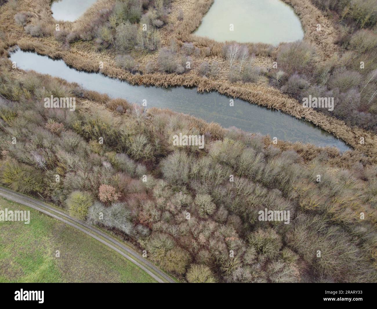 Danube river with beautiful untouched water landscape in Bavaria Stock ...