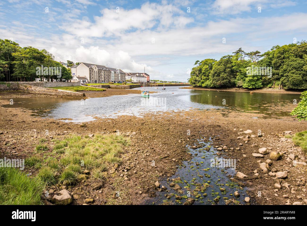 The quay at harbour mill and tidal water area westport hi-res stock ...