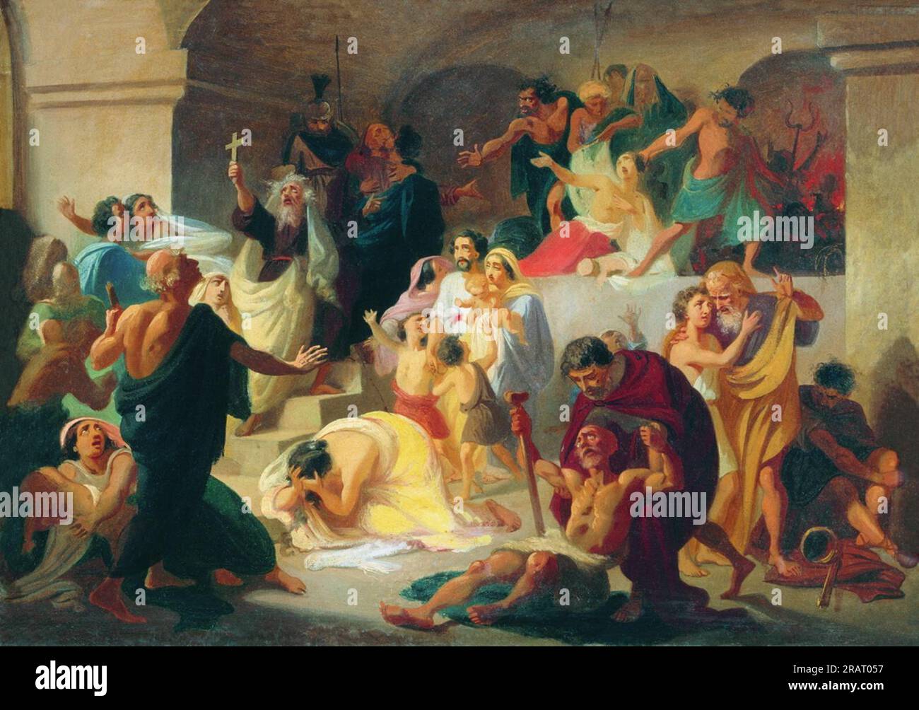 Christian martyrs in the Colosseum by Konstantin Flavitsky Stock Photo ...