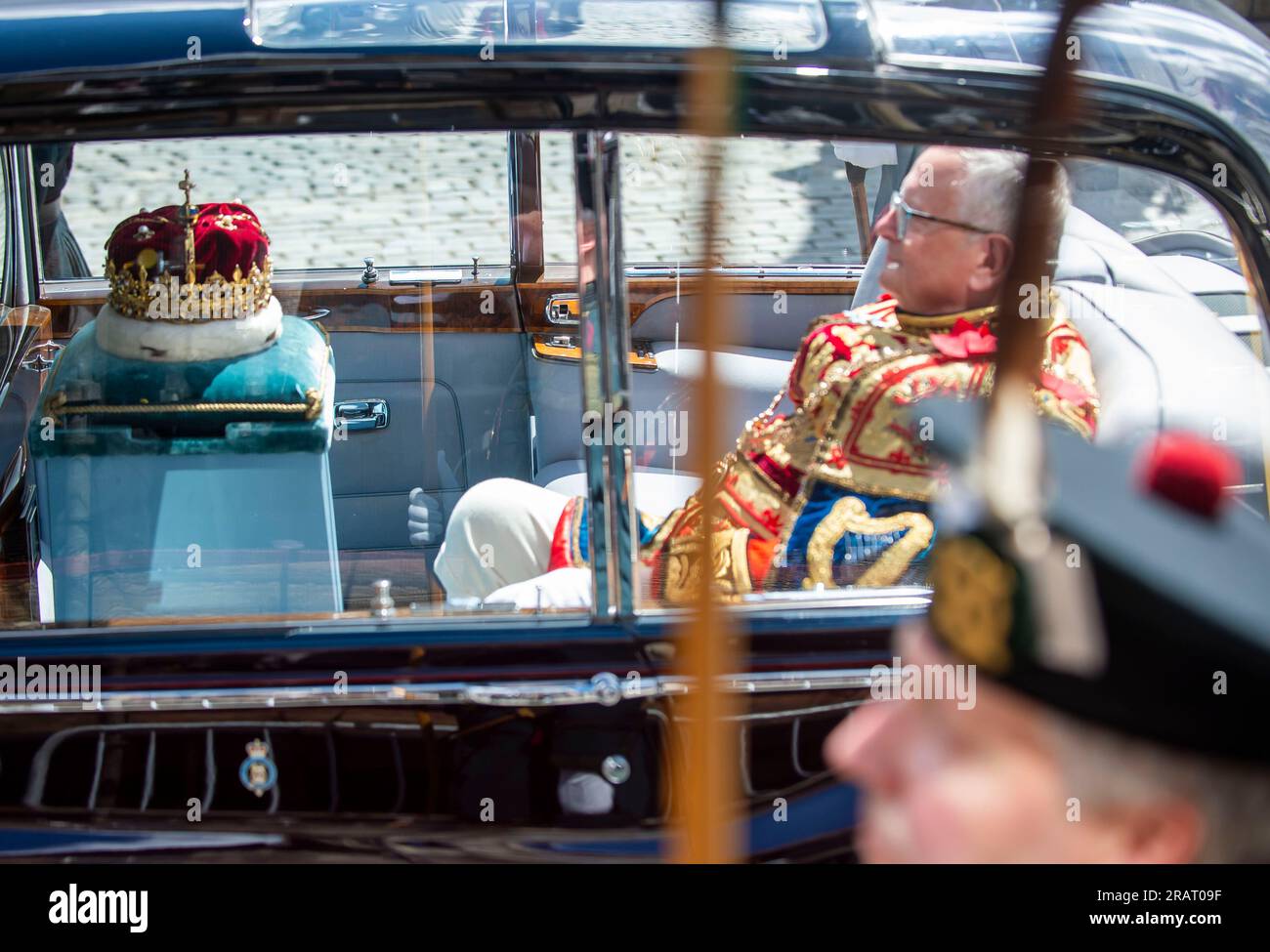Lord Lyon King of Arms Joseph Morrow and the Crown of Scotland on their ...