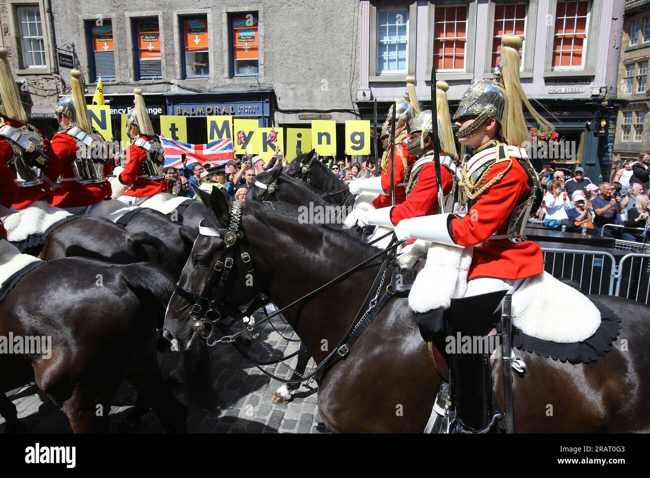 The procession on the Royal Mile, Edinburgh for National Service of ...
