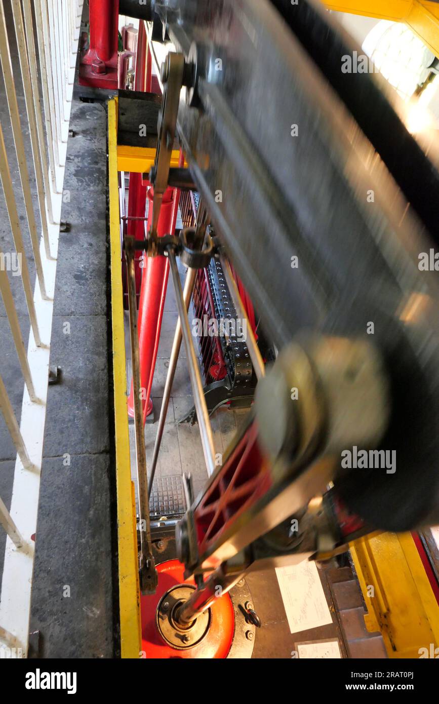 Middleton Top Engine House inside, showing the engine in action Stock ...